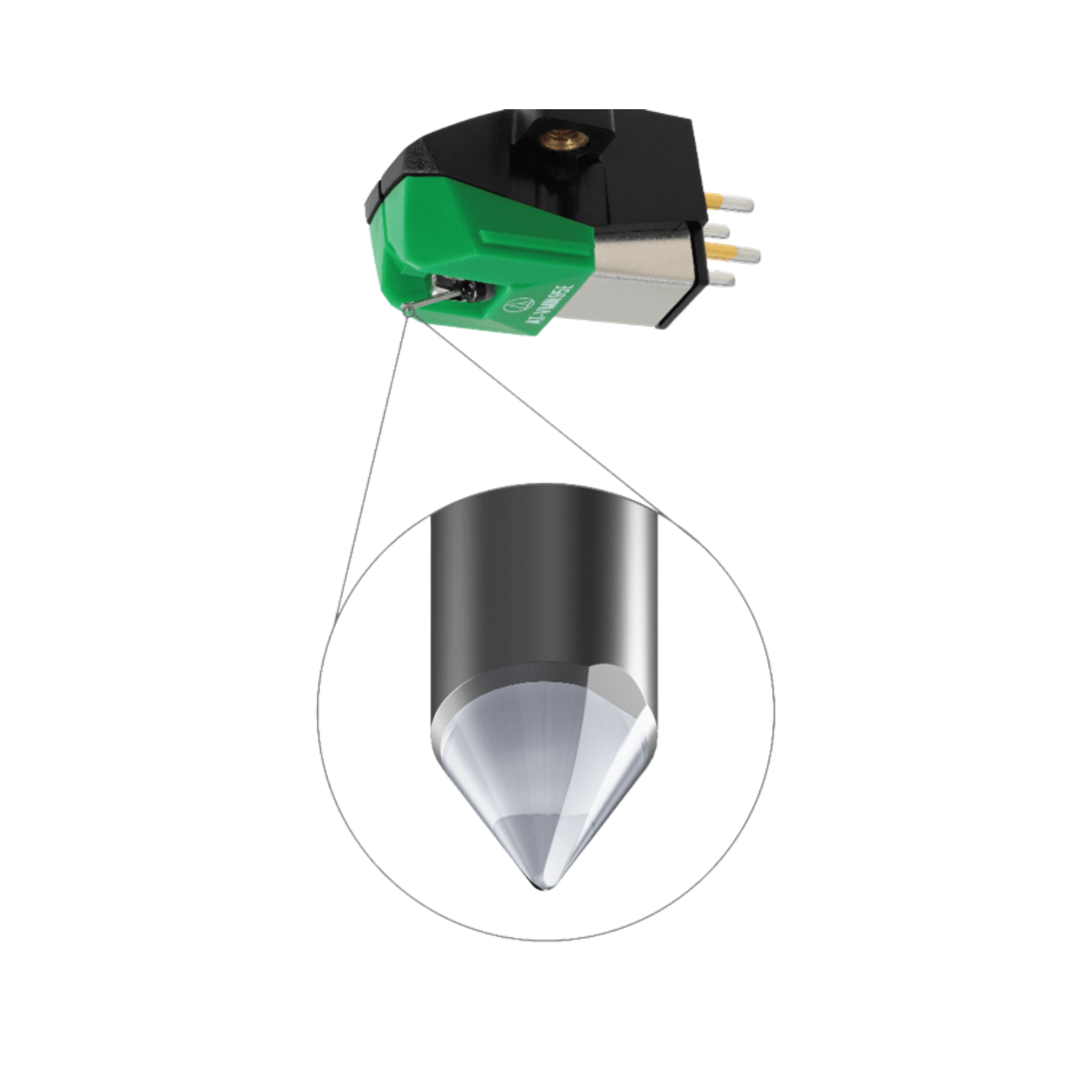Audio Technica AT-VM95E/H Cartridge Headshell Combo | ListenUp