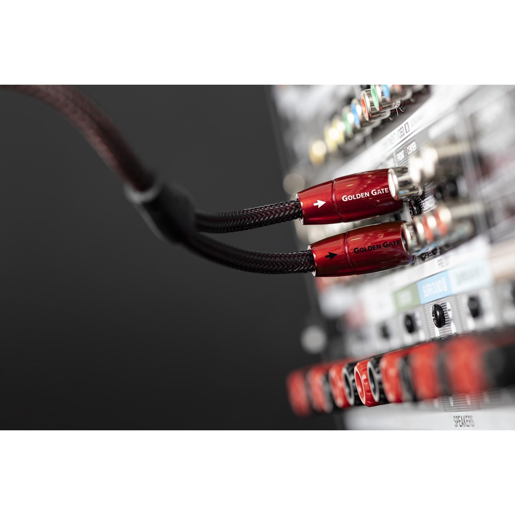 AudioQuest Golden Gate RCA to RCA Audio Interconnect Cable | ListenUp