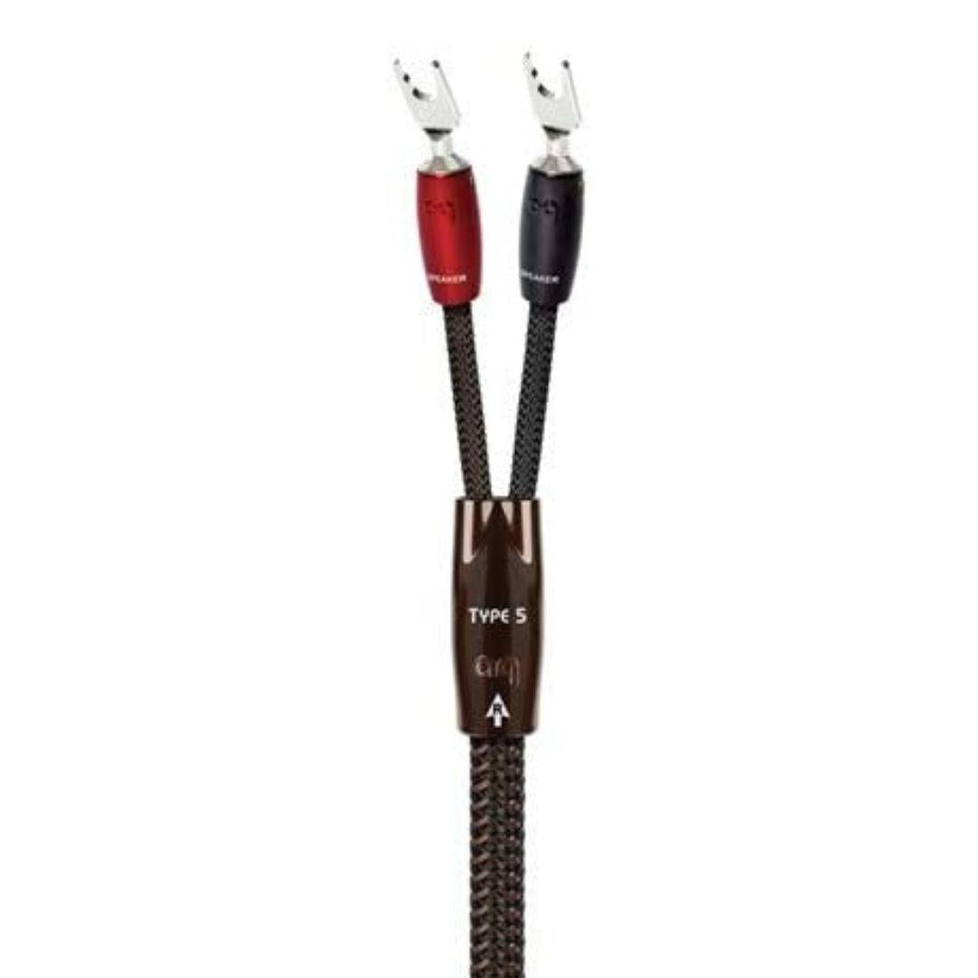 AudioQuest Type 5 Speaker Wire Pair with Spades - Discontinued | ListenUp